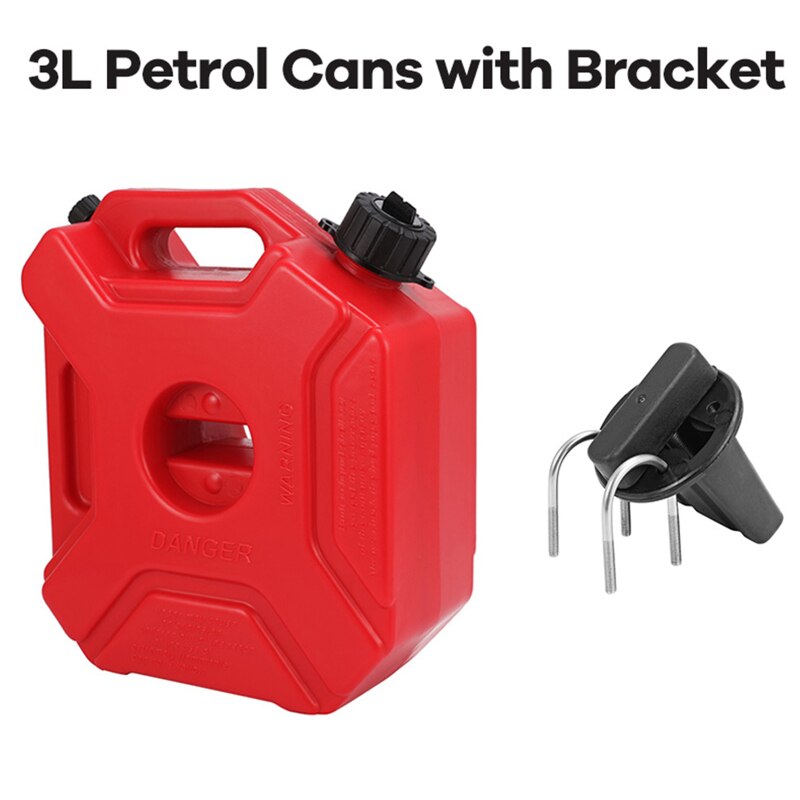 3L Portable Fuel Tank 0.75 Gallon Red Gasoline Can... – Grandado