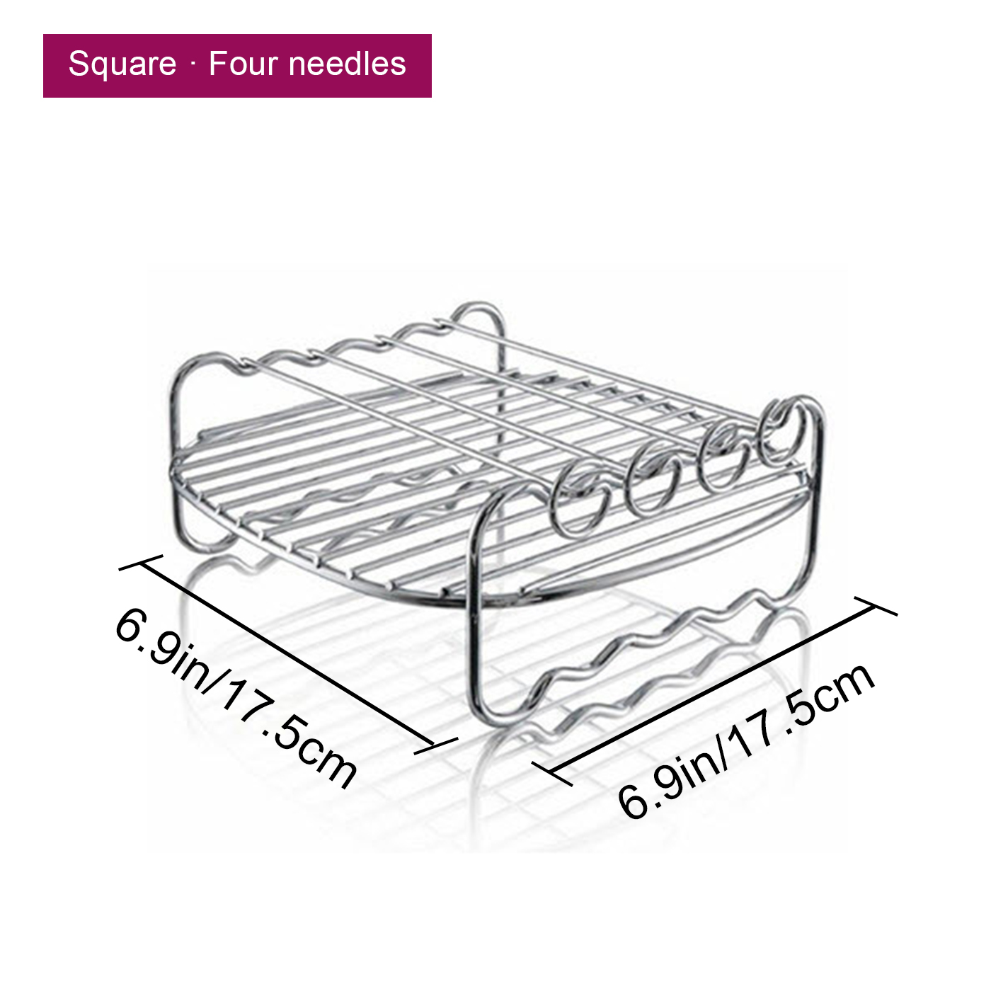 Dubbele Lagen Lucht Friteuse Rekken Rvs Grill Mult... – Vicedeal