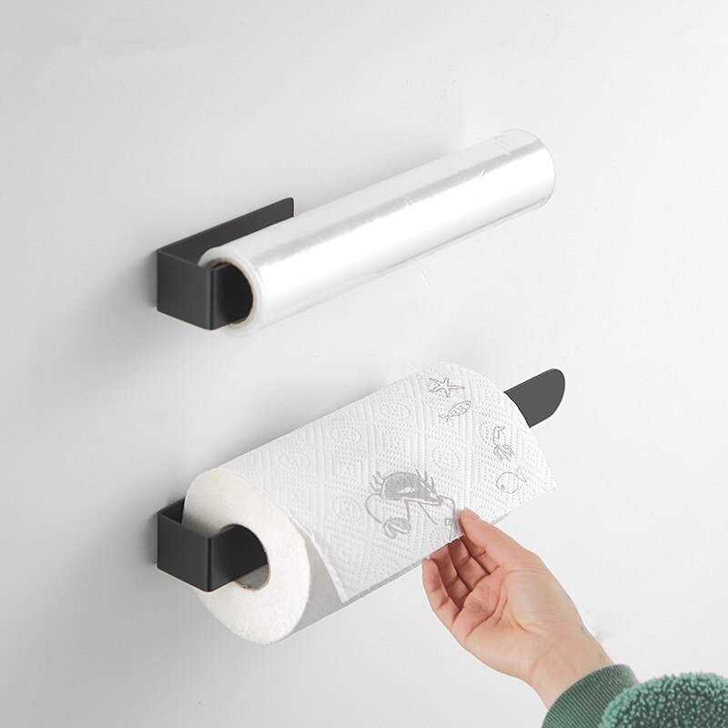 Nail Gratis Toiletrolhouder Rvs Zwart Roll Papier ... – Grandado