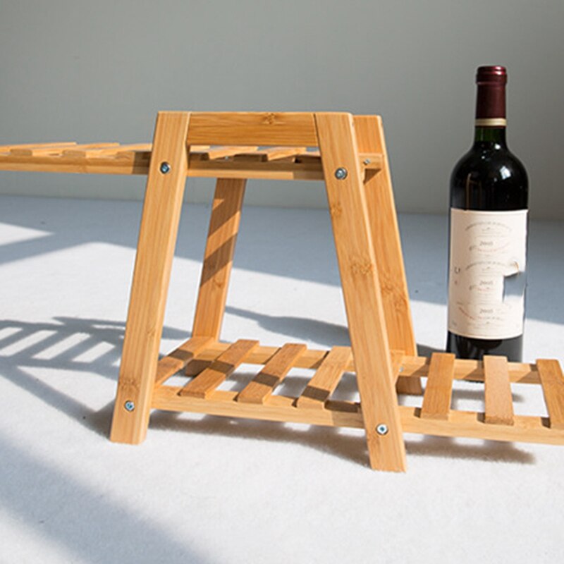 Plant Rack, Wood Stepping Style Flower Succulents Leaves Pot 3 Shelves ...