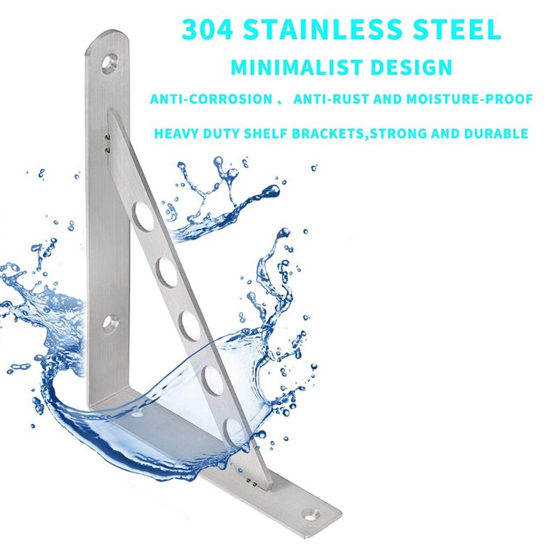 Stainless Steel Solid Bracket Desktop Support L-Sh... – Grandado
