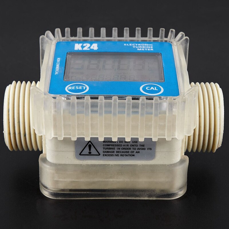 1 Pcs K24 Lcd Turbine Digital Fuel Flow Meter With... – Grandado