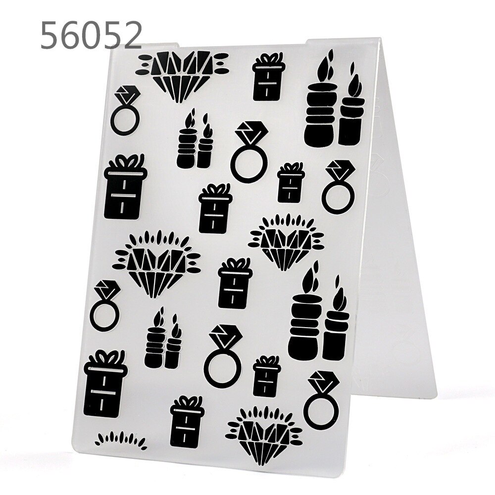 Embossing Folders Happy Birthday Tree Leaf Balloon... – Grandado