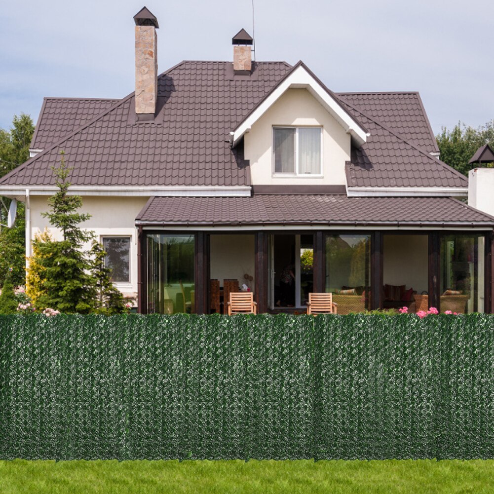 50*300CM Artificial Leaf Privacy Fence Roll Wall L... – Grandado