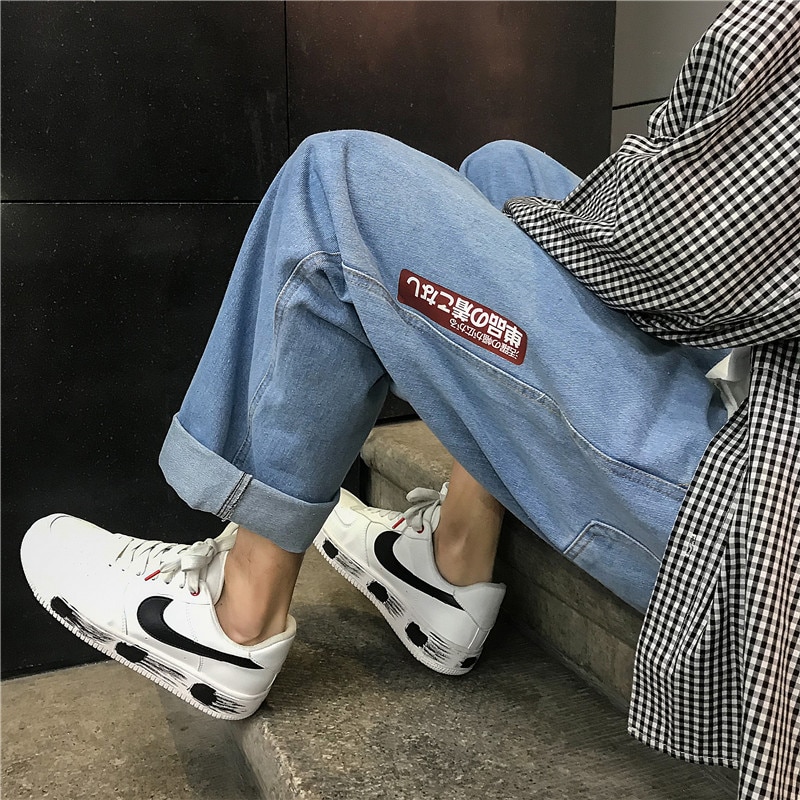 iiDossan Japanese Streetwear Harajuku Jeans Men Pa... – Grandado
