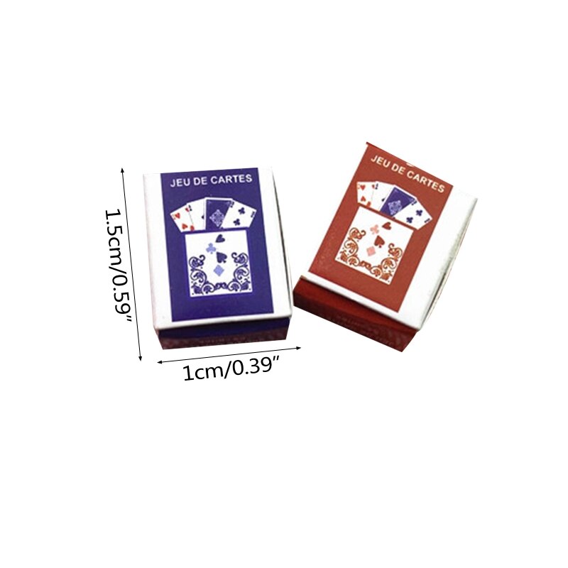 Decks of Mini Playing Cards, 1.5x1cm Paper Poker C... – Vicedeal