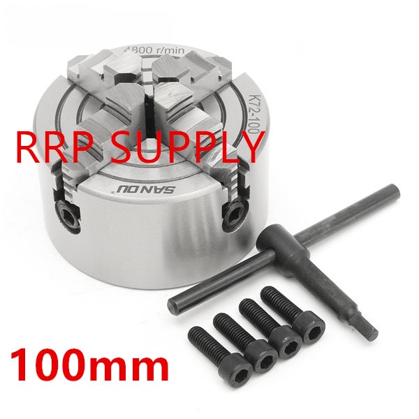 K72-100 100mm 4-jaw independent chuck, 4-jaw lathe... – Grandado
