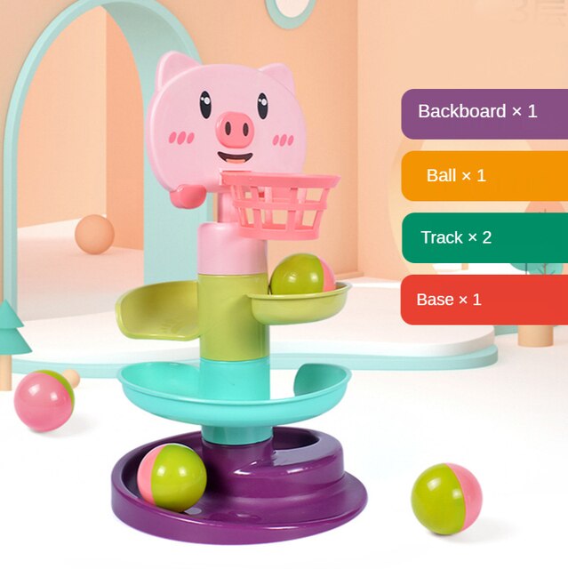 Children's Track Rolling Ball Sliding Rotary M... – Grandado