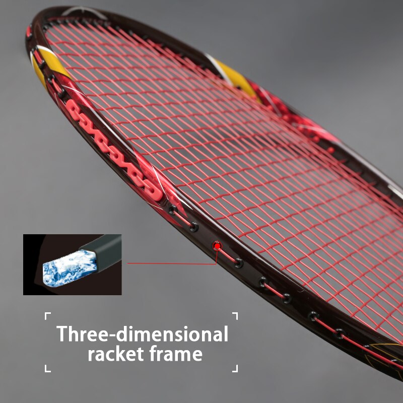 100% Carbon Fiber Strung Badminton Racket 3 Colors... – Vicedeal