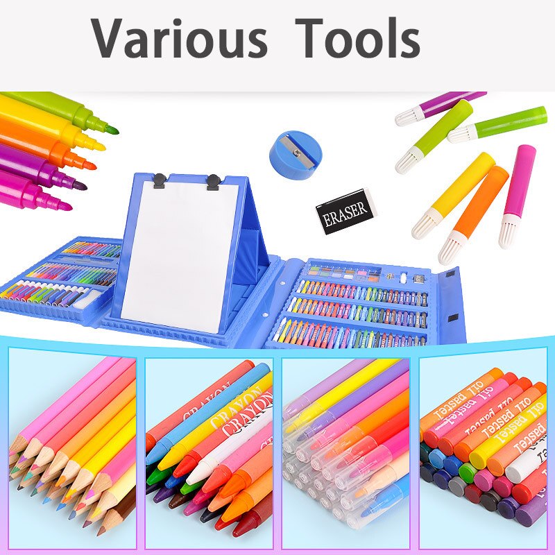 208PCS Art Drawing Sets Watercolor Painting Brush ... – Grandado