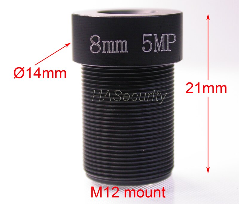 F1.2 aperture 8mm M12 mount 5.0MP 1/2.7" format Le... – Vicedeal