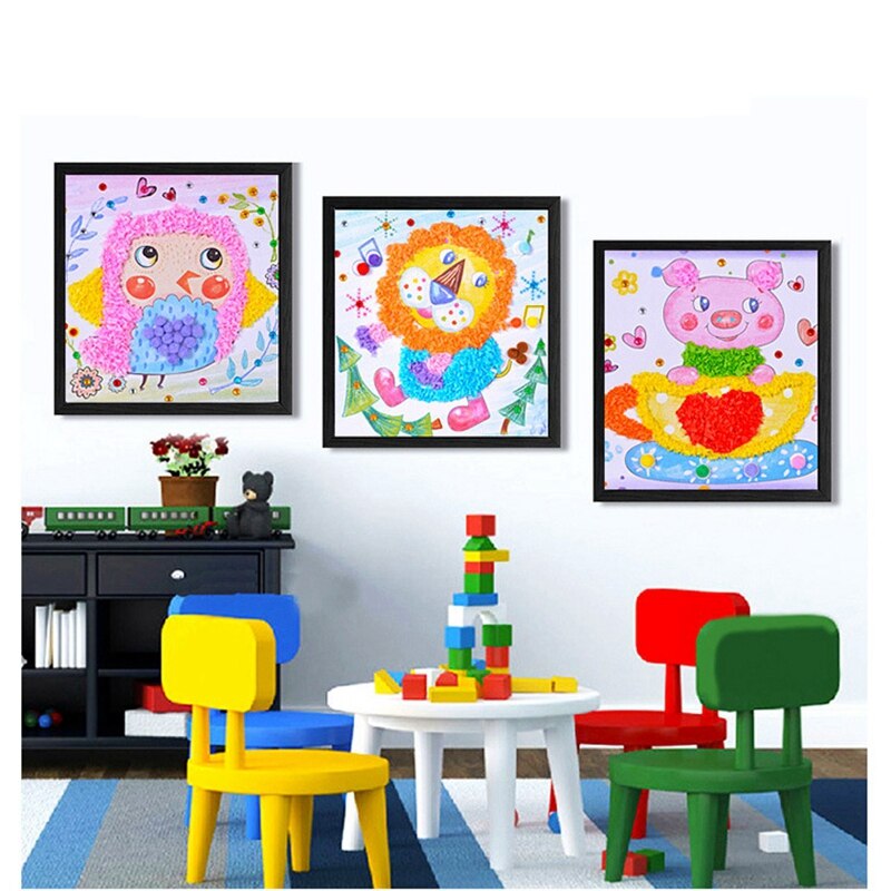 Children Sticky Paper Painting 3D DIY Handmade Art... – Grandado