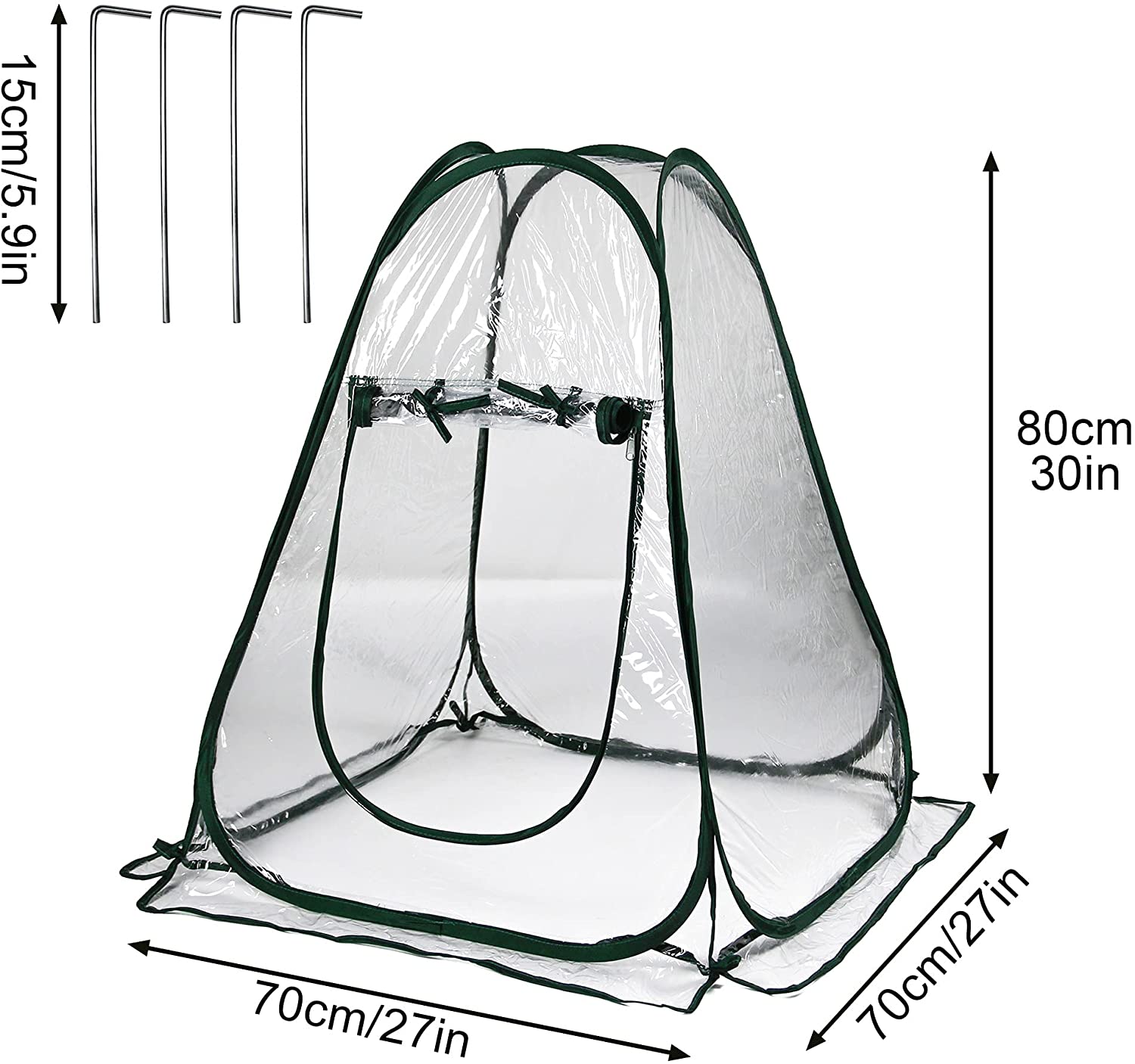 MINI Greenhouse PVC Transparent Portable Pop-Up Co... – Grandado