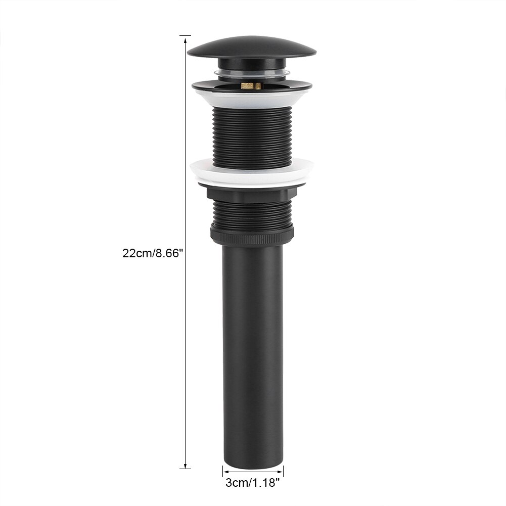 Bathroom Basin Sink Pop Up Drain Brass without Ove... – Vicedeal