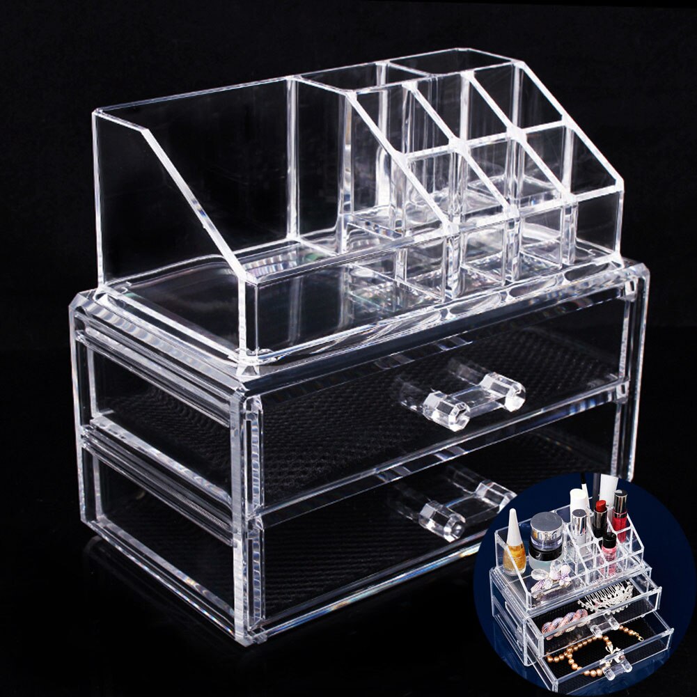 Makeup Organizer Storage Box Acrylic Cosmetic Tool... – Vicedeal