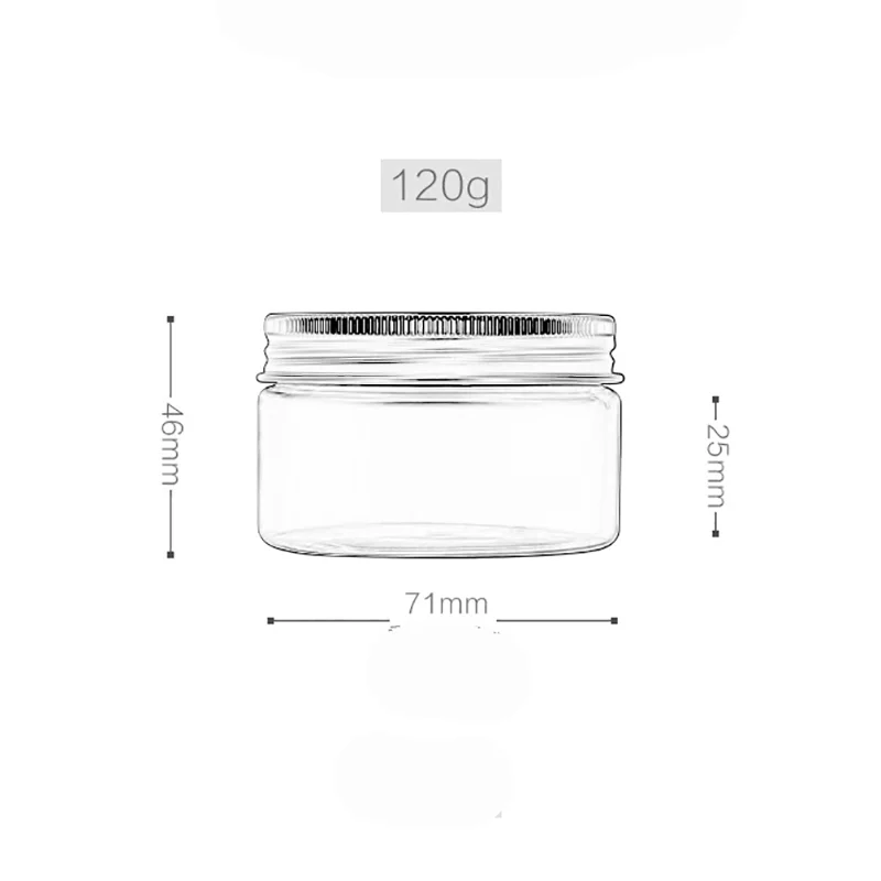 50 stk/sæt 20g 30g 50g 100g 120g 150g plastikkrukk... – Vicedeal