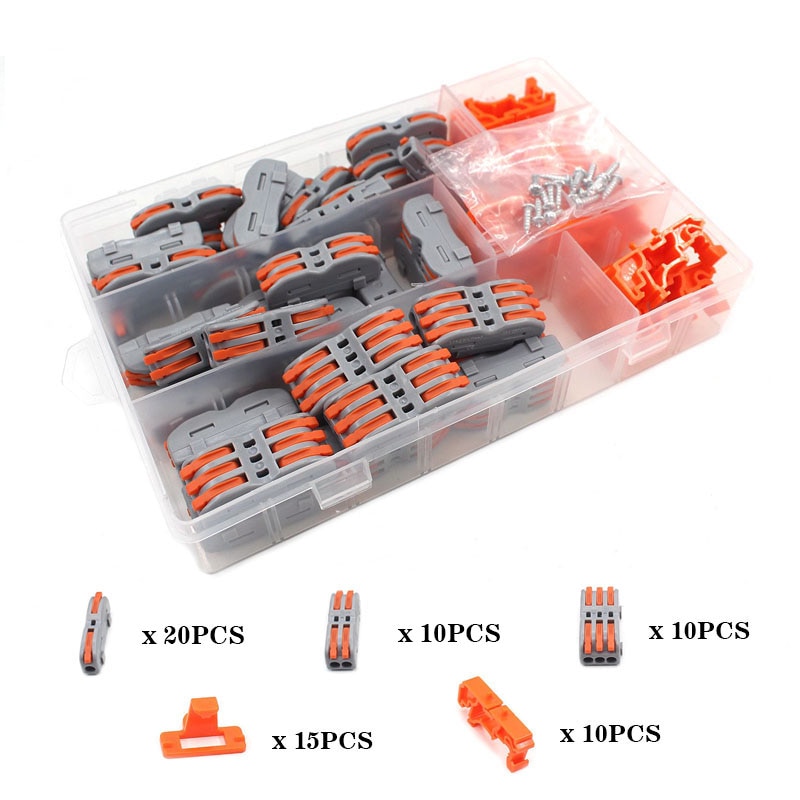 Wire Connector Box Rail Type Electrical Wire Conne... – Grandado