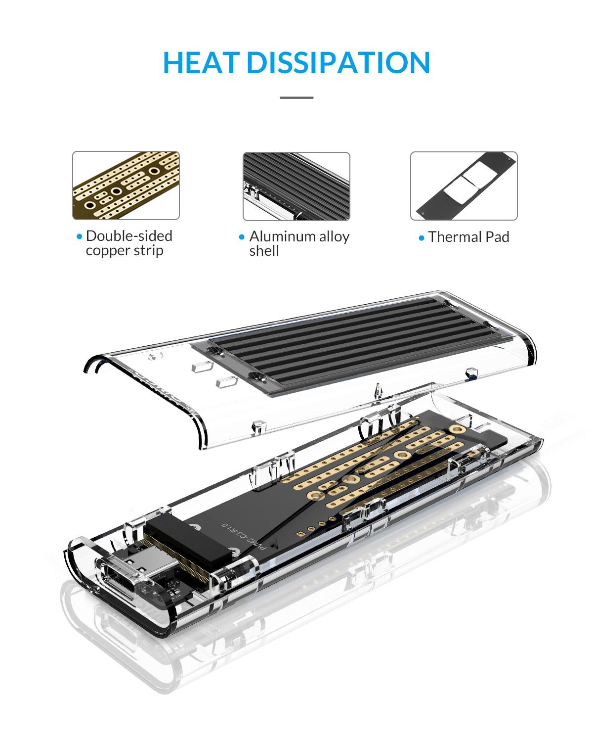 Orico M2 Nvme Ssd Case, M.2 Ngff Sata Case, hard D... – Vicedeal