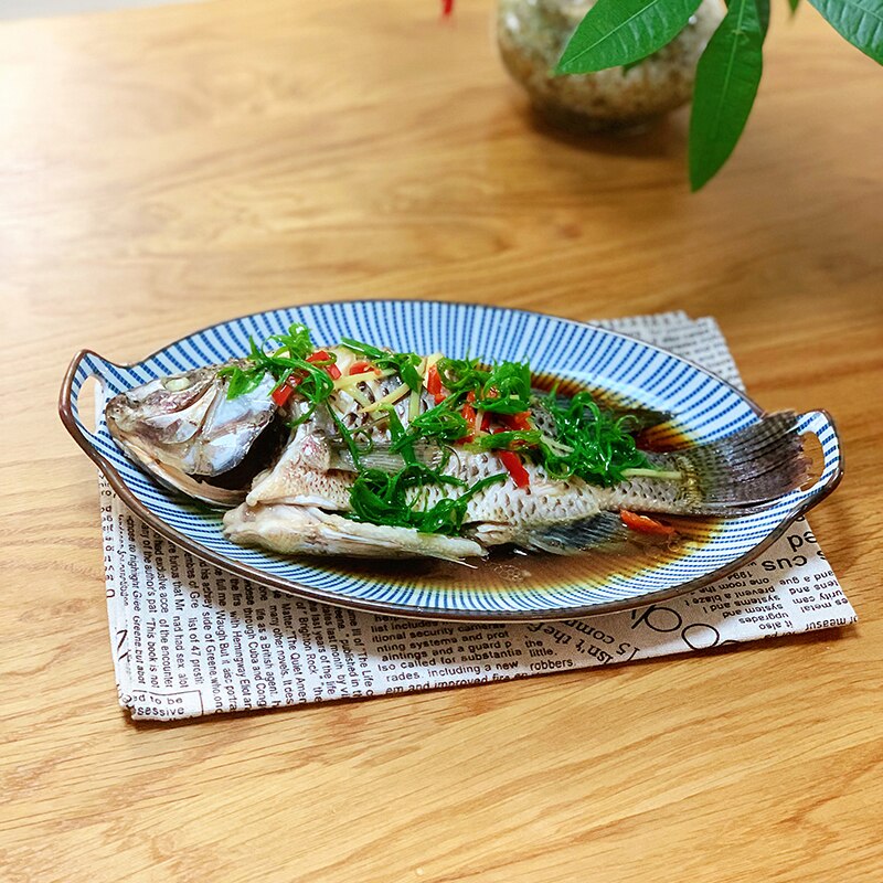 Miss Odd Deep Fish Plate Oval Home Nordic Steamed ... – Vicedeal