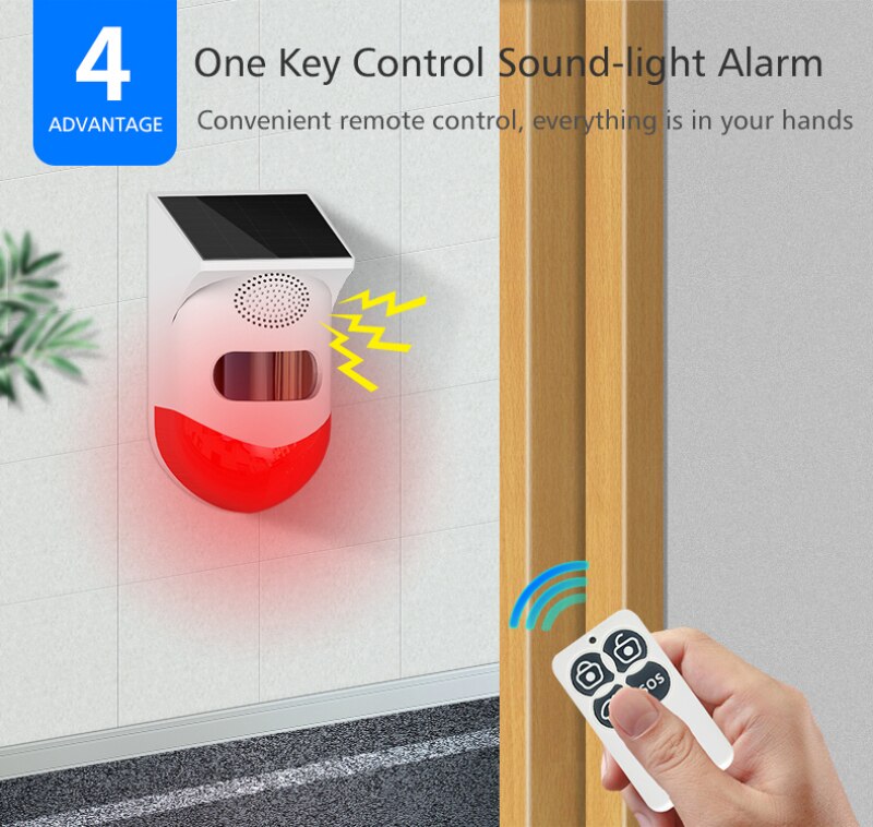 Home Security Solar PIR Alert Infrared Sensor Anti... – Grandado