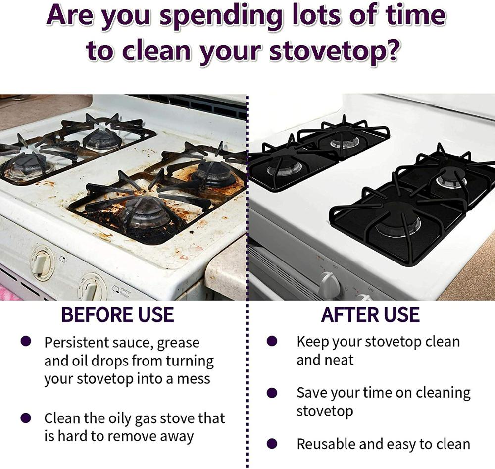 4pcs Gas Stove Protector gas Stove Cooker cover li... – Vicedeal