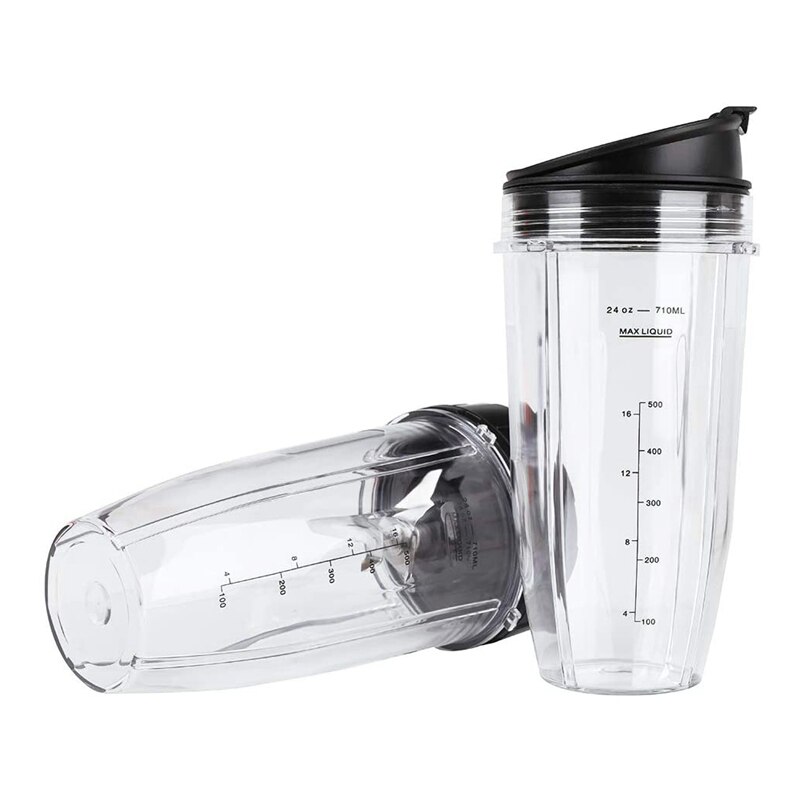 2 Pcs Replacement 24Oz Blender Cup with Spout Lid ... – Vicedeal