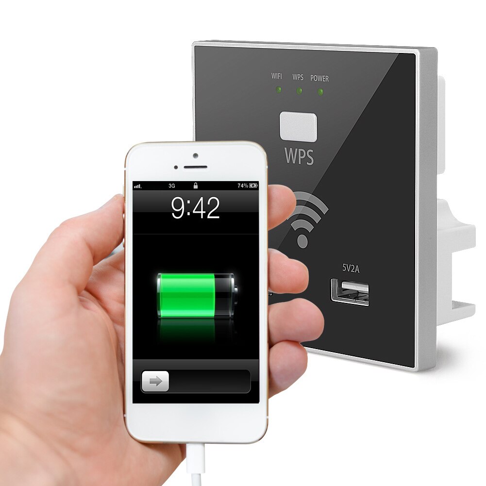 300M 220V WIFI AP routeur café In-wall panneau hôt... – Grandado