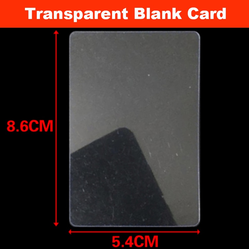 100Pcs 86*54mm Transparent Blank Clear PVC ID Card... – Grandado