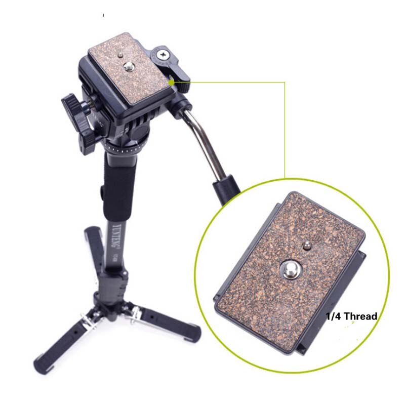 Yunteng 288 Camera Monopod Tripod + Fluid Pan Head... – Grandado