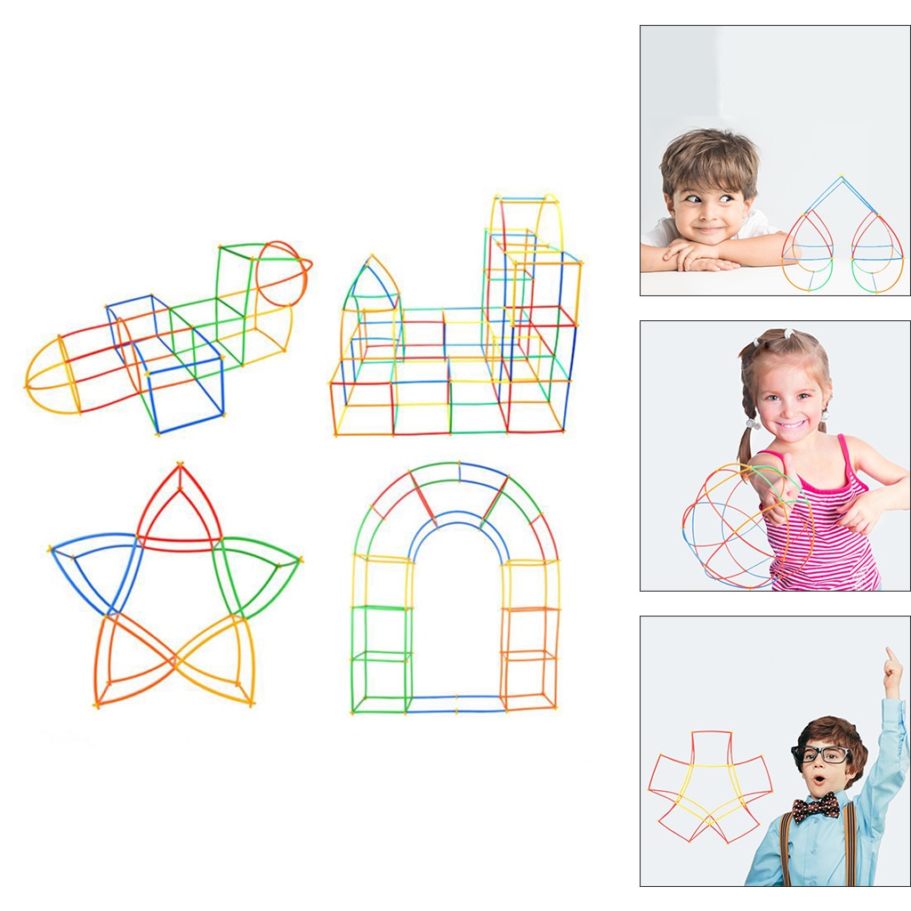 100Pcs Stro Constructor Kit Bouw Fort Building Spe... – Grandado