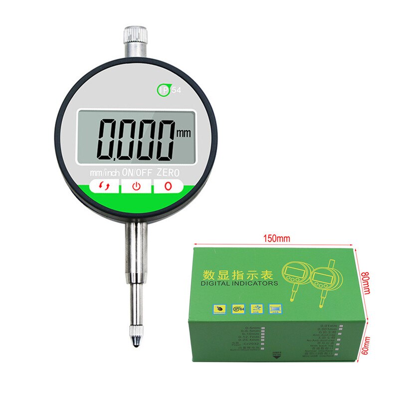 IP54 Digital Dial Indicator 0-12.7mm High-precisio... – Grandado