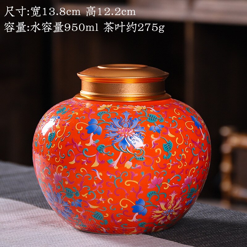 European-style Painted Ceramic Sealed Jar Exquisit... – Vicedeal