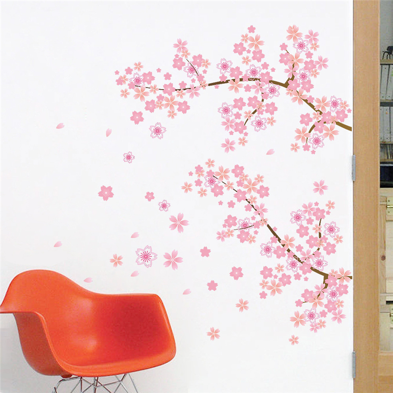 Beautiful Sakura Flower Wall Sticker For Office Sh... – Vicedeal