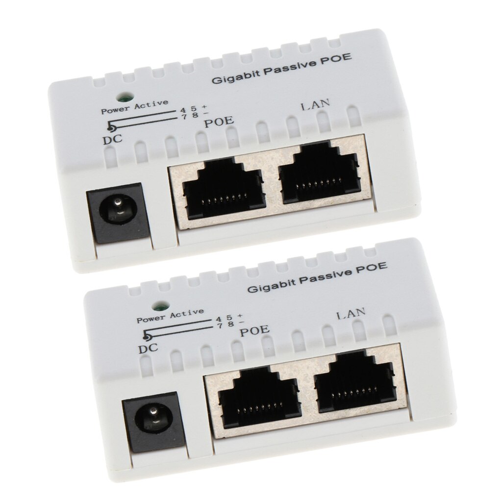2 Stuks Gigabit Passive Poe Injector Power Over Et... – Vicedeal