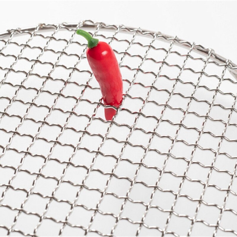 Non-Stick 304 Stainless Steel Round Grill Net With... – Grandado