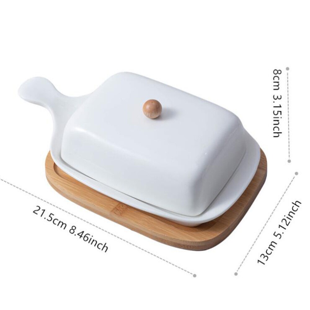 1Pc Butter Platte mit Deckel Kreative Keramik Tell... – Vicedeal