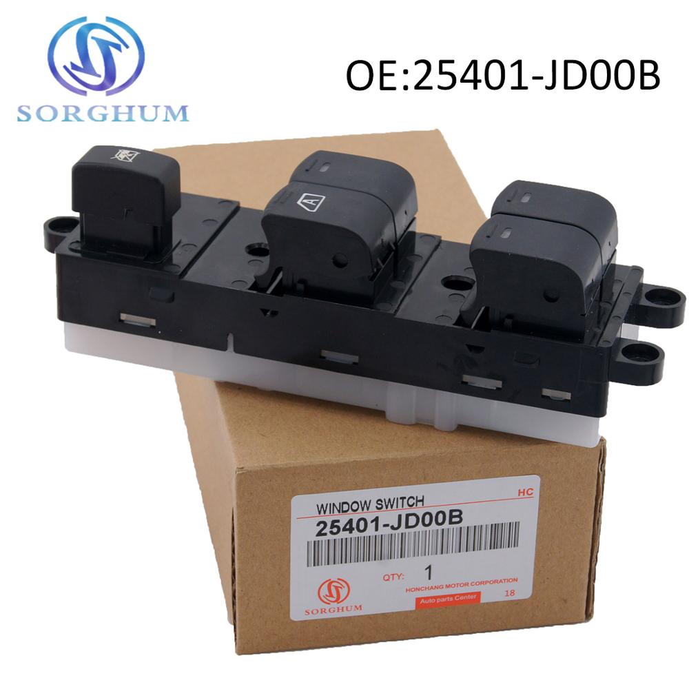25401-JD00B Glass lifter Switch Power Window Control Panel 25401JD00B ...
