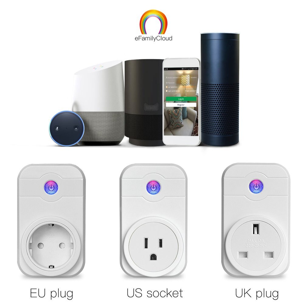 EU US UK Plug 2000W WIFI Smart Socket Home Automat... – Vicedeal