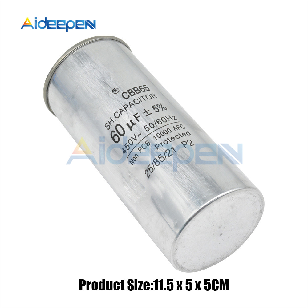 CBB65 60uF 450V AC Motor Condensator Airconditione... – Grandado