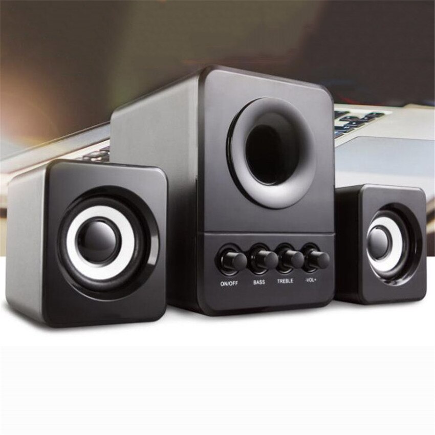Desktop Mini Luidsprekers Subwoofer 2.1 Stereo Bas... – Grandado