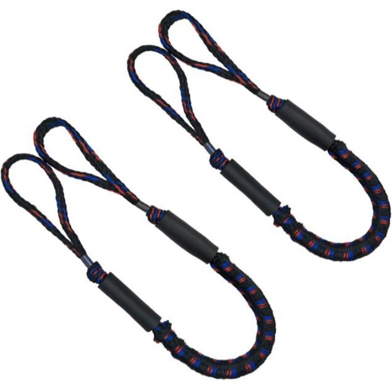 2 Pcs Dock Line Mooring Rope for Boat Ship Elastic... – Vicedeal