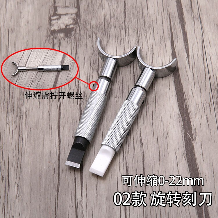 Extendable Leather Manual Carving Knife,Rotate Cut... – Grandado