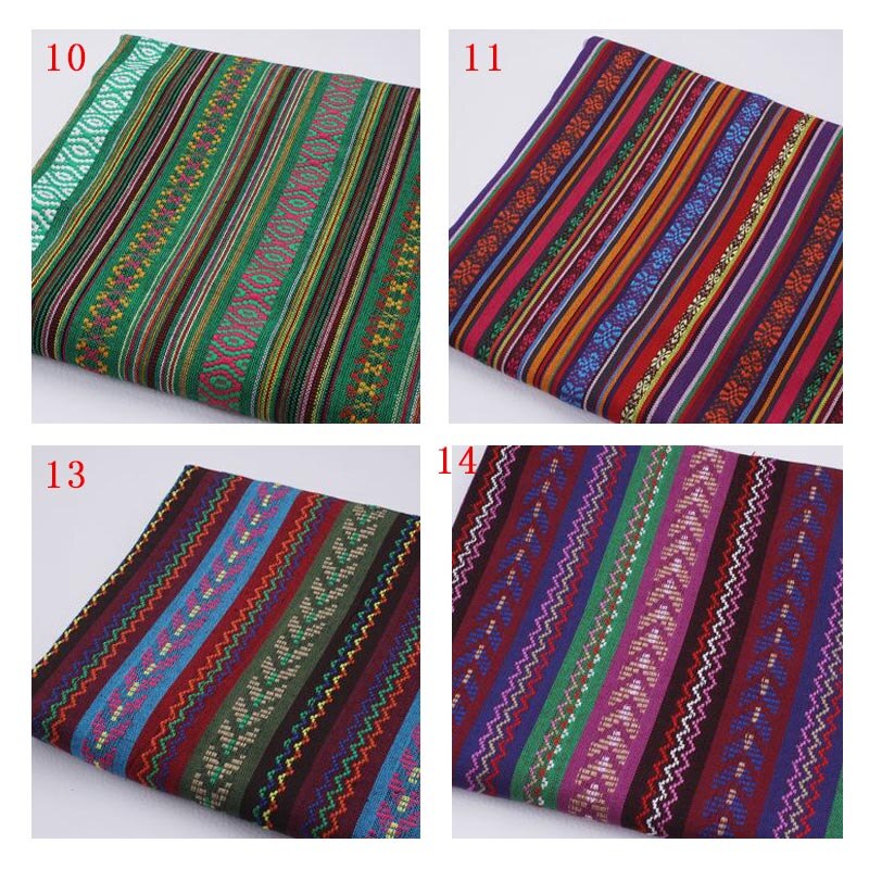 Ethnic Print African Cotton Linen Fabric DIY Handm... – Vicedeal