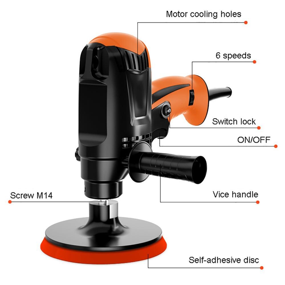 980W Car Polisher 6-speed Adjustable Electric Grin... – Vicedeal
