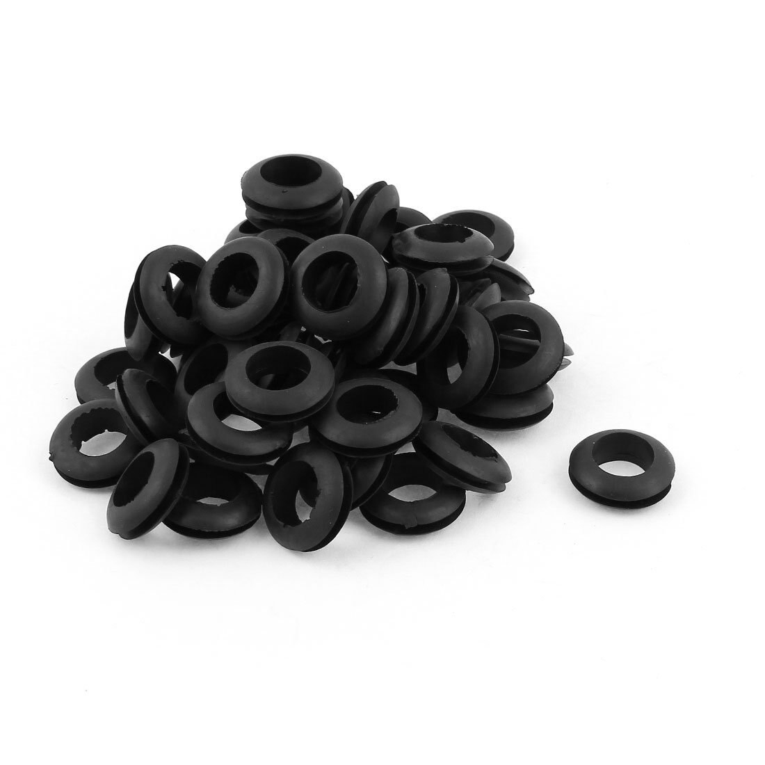 item 50 Pcs Rubber 14mm Open Hole Ring Dual Side W... – Grandado