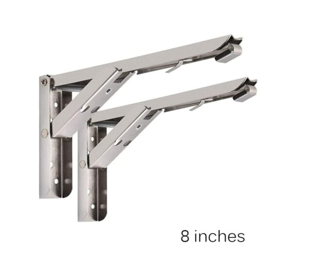 Vouwen Plank Beugel, Heavy Duty Rvs Inklapbare Beu... – Vicedeal