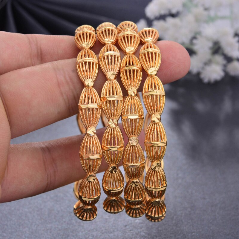 Wando 4 kpl/erä top dubai kullanväriset rannekorut... – Grandado