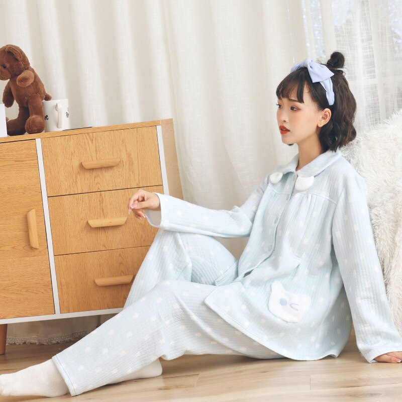 Winter Velvet Collar Warm 3-Layer Sandwich Pregnan... – Grandado