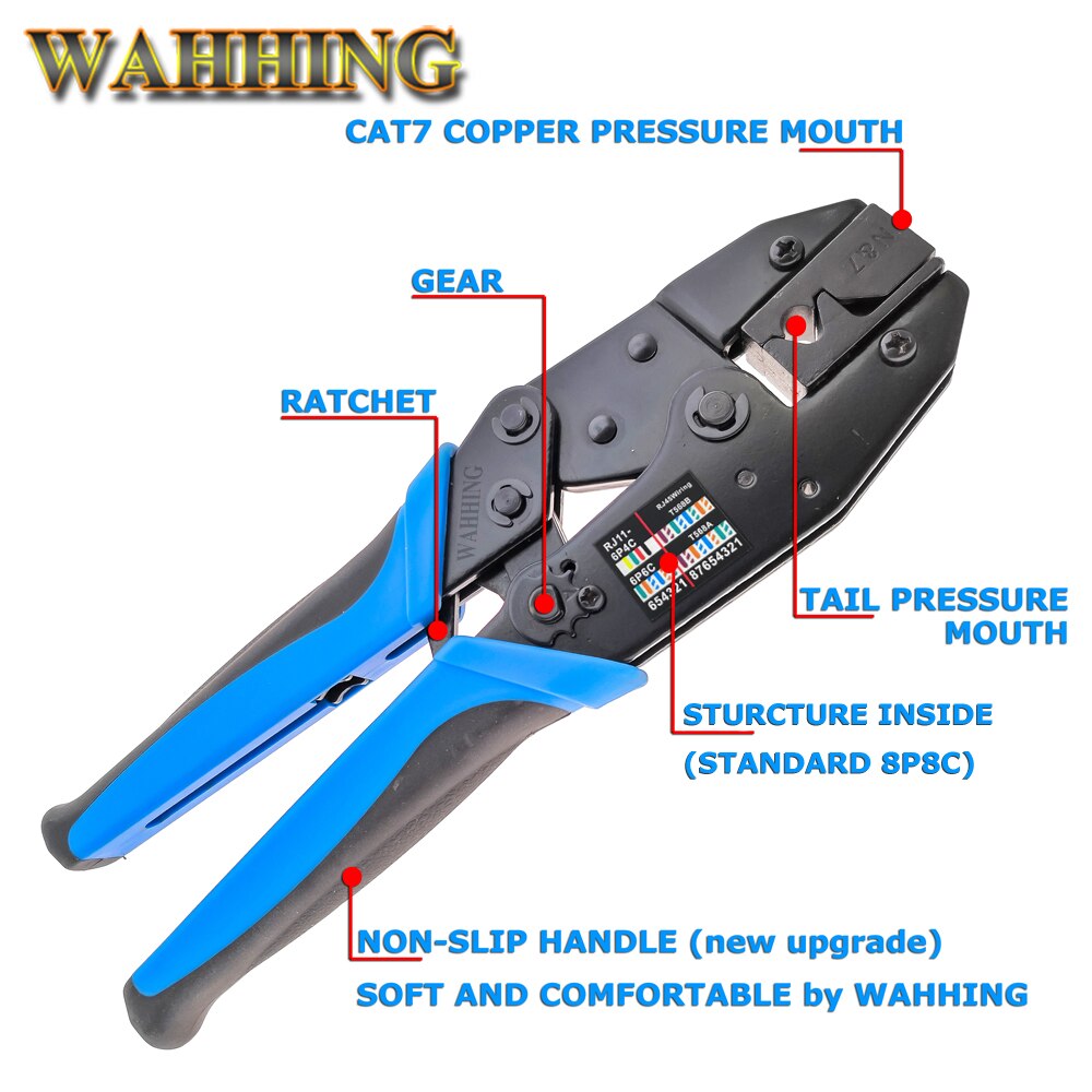 RJ45 Tool Network Crimper Crimping Tools For Cat7 ... – Grandado