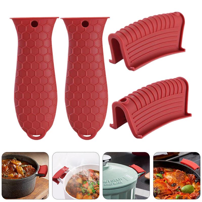 4Pcs Silicone Anti-Skid Pot Houders Anti-Brandwond... – Grandado
